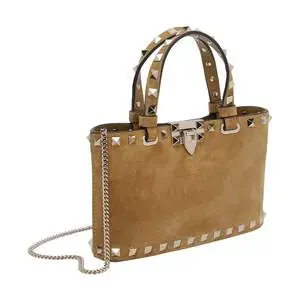 Valentino Garavani Rockstud Handbag - Cream