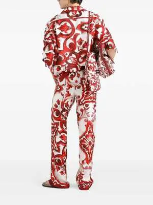 Dolce & Gabbana Vanity Twill Shirt With Majolica Print
