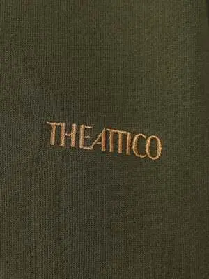 Attico Sweatshirt With Embroidered Logo - Green
