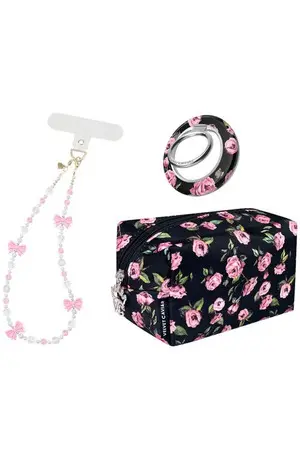 VELVET CAVIAR Fashion Set With Phone Charm, Grip Ring - Multi-color