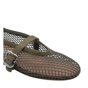 Alaïa Fishnet Flat Ballets
