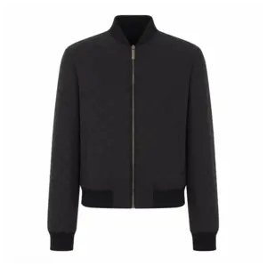 Gucci Reversible Silk Faille Zipper Jacket - Black