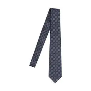 Gucci Jacquard Silk Neck Tie - Blue