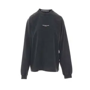 Alexander Wang Logo Long Sleeve T-shirt - Black