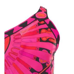 Emilio Pucci Graphic Print Halter Neck Sleeveless Dress