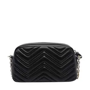 Gucci Gg Marmont Quilted Leather Shoulder Bag - Black