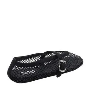 Alaïa Strass Fishnet Flat Ballets