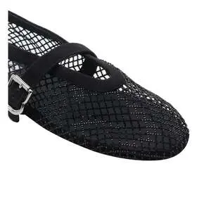 Alaïa Strass Fishnet Flat Ballets