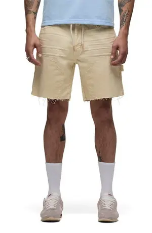 Hudson Jeans Cutoff Cotton Twill Carpenter Shorts - Dusty Sand