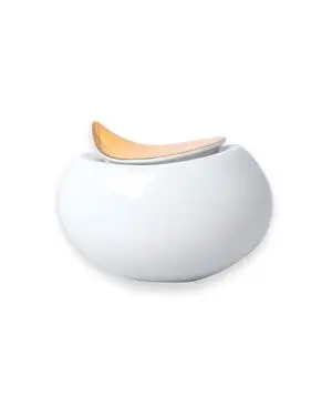 Mojjere Fine Porcelain Sugar Pot Papaya Color Design - Orange