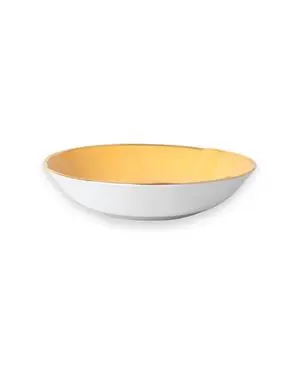 Mojjere Fine Porcelain Soup Plate Papaya Color Design - Orange