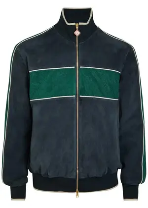 Casablanca Panelled Suede Track Jacket