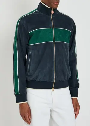 Casablanca Panelled Suede Track Jacket