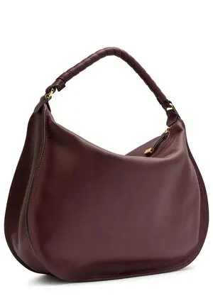 Chloé Marcie Medium Leather Shoulder Bag - Dark Purple