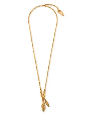 Chloé Corn Pendant Necklace With Resin Pearls