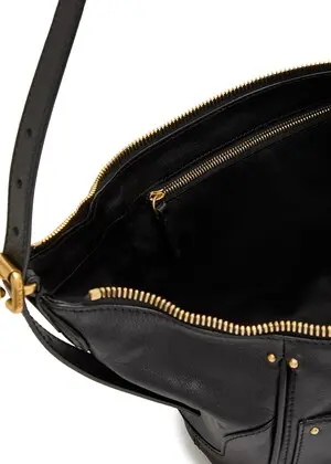 Chloé Paddington East-west Grained Leather Shoulder Bag - Black