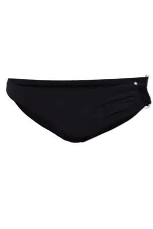 Christopher Esber Ruched Crescent’ Bikini Bottom - Black