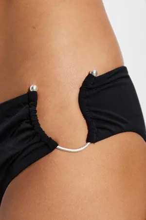 Christopher Esber Ruched Crescent’ Bikini Bottom