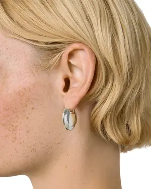 Lié Studio Erin Red Mookaite Hoop Earrings