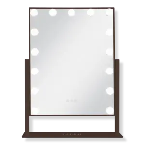 ZADRO Hollywood Led Vertical Vanity Makeup Mirror - Chocolate
