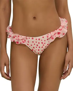 PatBO Peony Polka Swim Bottom - Pink