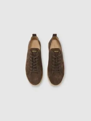 REISS Cade Suede Espadrille Sneakers