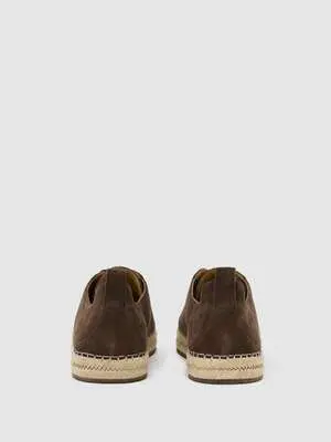 REISS Cade Suede Espadrille Sneakers