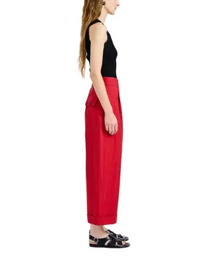 Proenza Schouler White Label Talla Pleated Pants - Brick