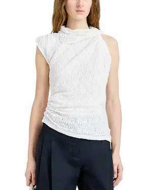 Proenza Schouler White Label Circe Lace Top - Alabaster