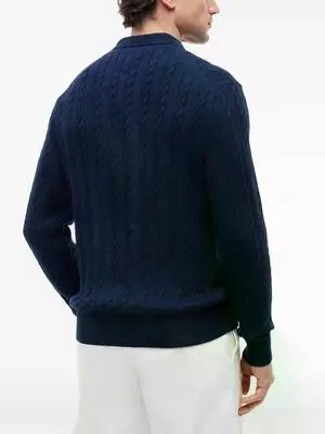 Tommy Hilfiger Cable Knit Polo Collar Sweater
