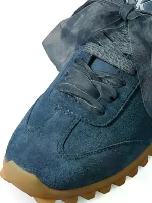 Calvin Klein Suede Ribbon-lace Sneakers