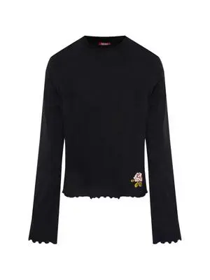 DIESEL® Set-lorelai-d-core Floral-print Pajamas - Black