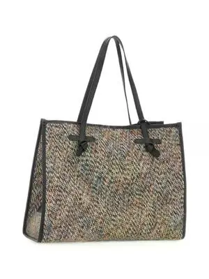 MARCELLA CLUB Bouclé-effect Tote Bag - Neutrals
