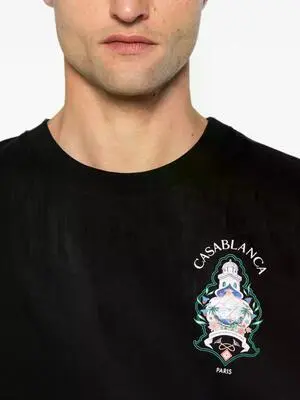 Casablanca Graphic-print T-shirt - Black