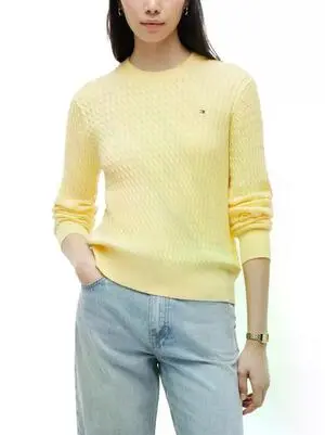 Tommy Hilfiger Cable Knit Crew Neck Sweater