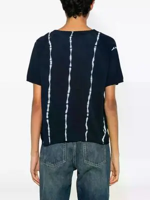 Momoni Calella Tie-dye Raglan Sleeve T-shirt - Blue