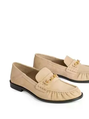 Balmain Sync Suede Leather Loafers