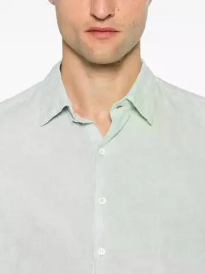 Barena Venezia Pavans Telino Linen Half-placket Shirt