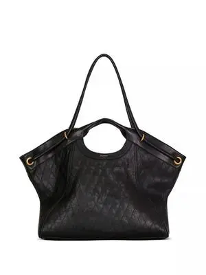 Balmain Large Leather Tote - Black