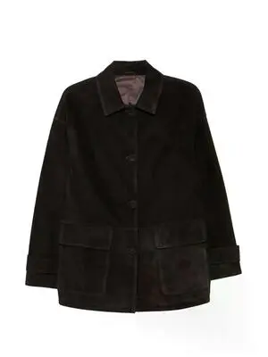 ADRIANNA FERETTI Suede Button-fastening Jacket