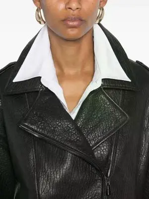 ADRIANNA FERETTI Leather Biker Jacket