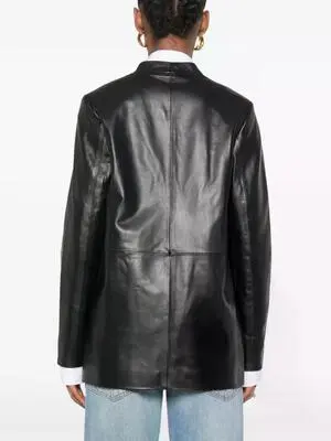 ADRIANNA FERETTI Leather Wrap Jacket