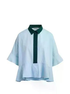 Essentiel Antwerp Ruffled Peplum Shirt
