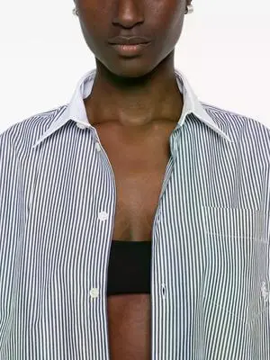 SPORTY & RICH Striped Cotton Shirt