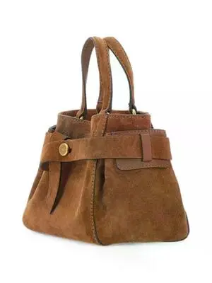 GIANNI CHIARINI Miranda Suede Tote Bag - Brown