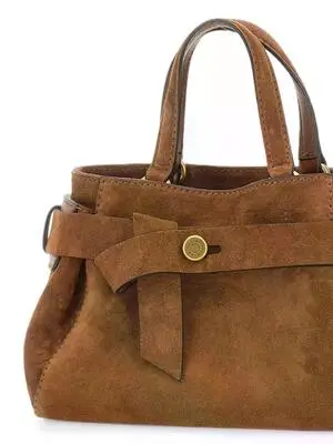 GIANNI CHIARINI Miranda Suede Tote Bag - Brown