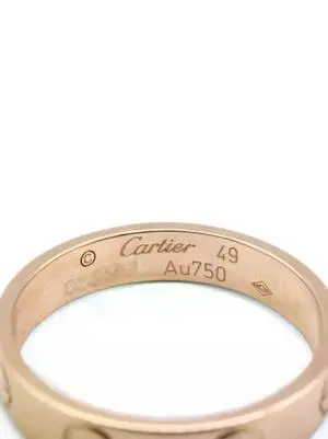 Cartier 18k Rose Gold Mini Love Ring - Pink