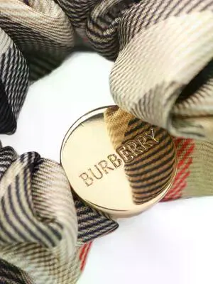 Burberry Silk Check Scrunchie