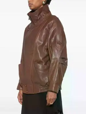 ADRIANNA FERETTI Zip-up Leather Jacket