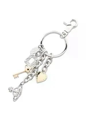 VIVIENNE WESTWOOD Orb Charm Keyring - Silver